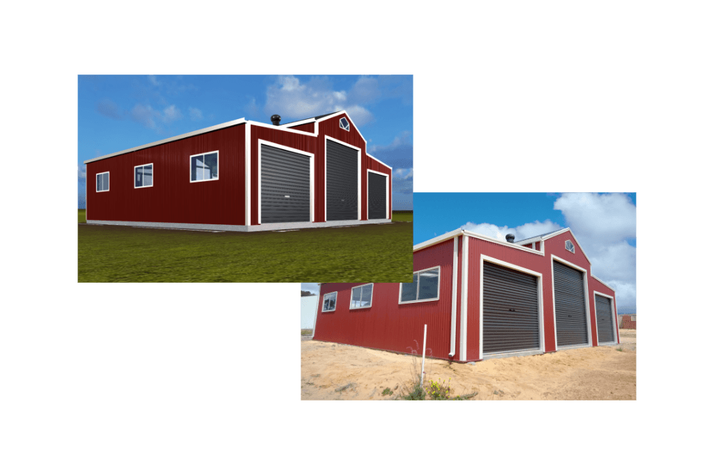 Online 3D Structural Steel Shed Designer | Web Shed - Online 3D Shed ...