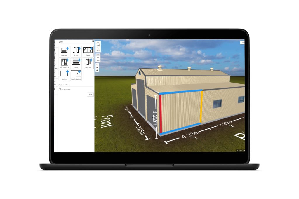 Web Shed - 3D Shed Designer